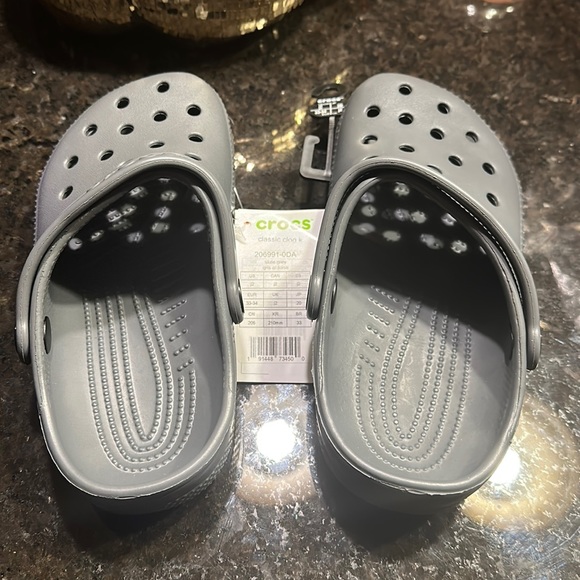 CROCS | Shoes | Crocs Classic Clog Slate Grey Size J2 Brand New With ...